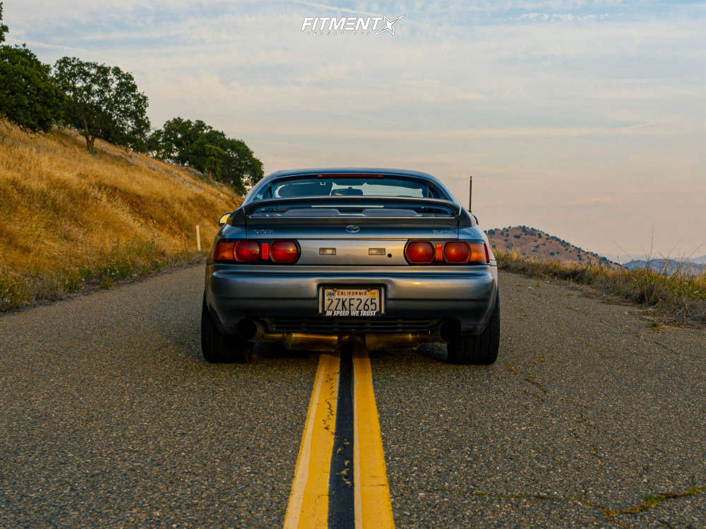 1992 Toyota MR2 Turbo with 17x8 Work Emotion Cr Kiwami and Yokohama ...