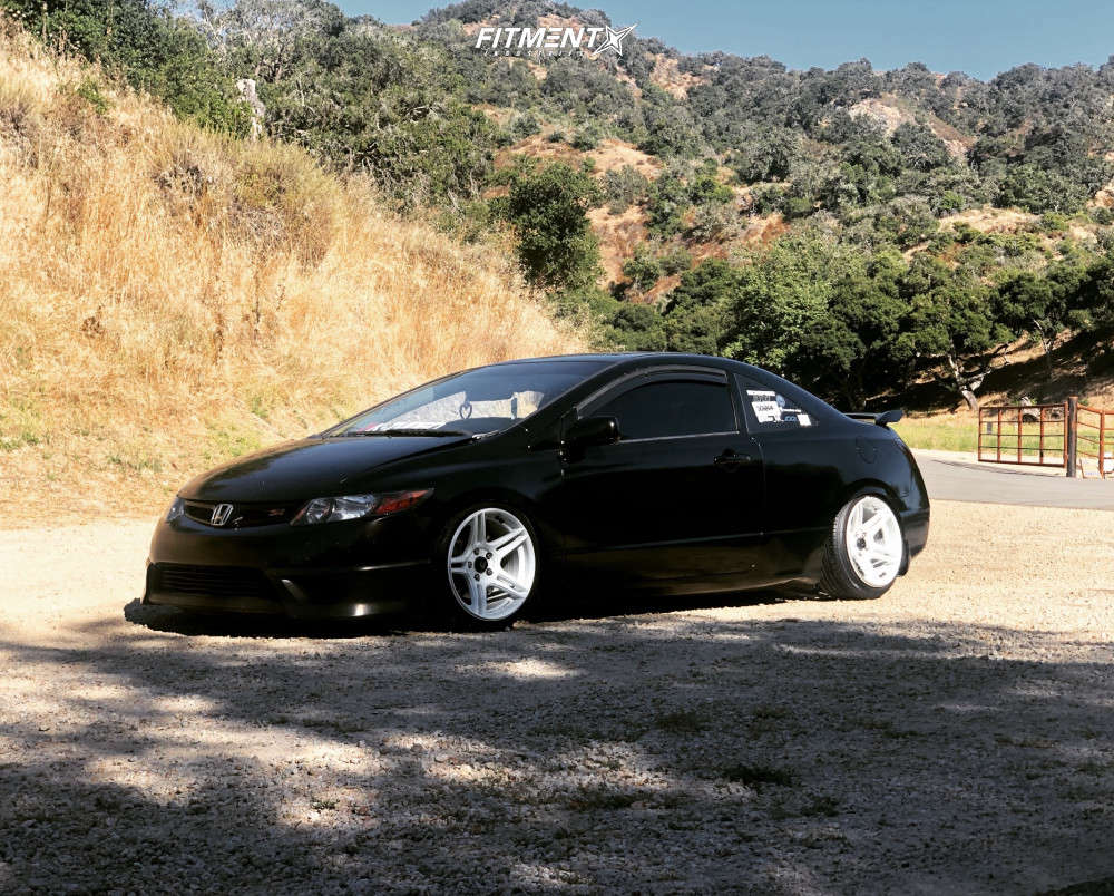 2007 Honda Civic Si with 17x9 Cosmis Racing S5r and Cooper 215x40 on ...