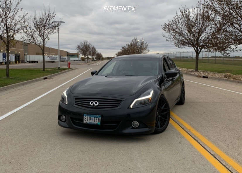 2011 INFINITI G37 X with 19x9.5 Niche Gamma and Continental 245x40 on ...