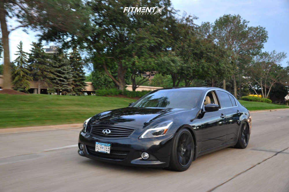 2011 INFINITI G37 X with 19x9.5 Niche Gamma and Continental 245x40 on ...