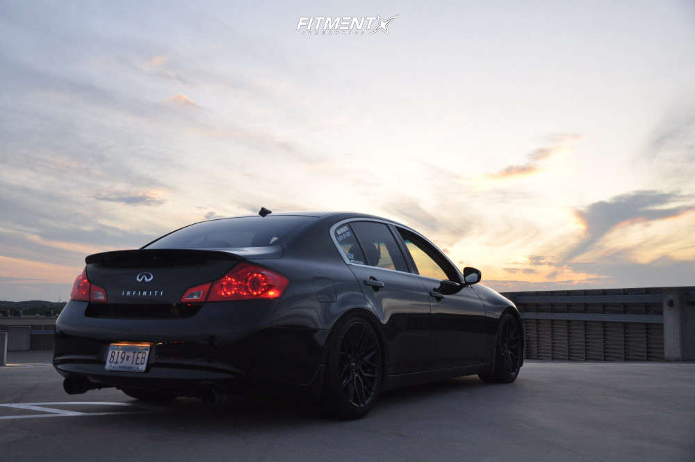2011 INFINITI G37 X with 19x9.5 Niche Gamma and Continental 245x40 on ...