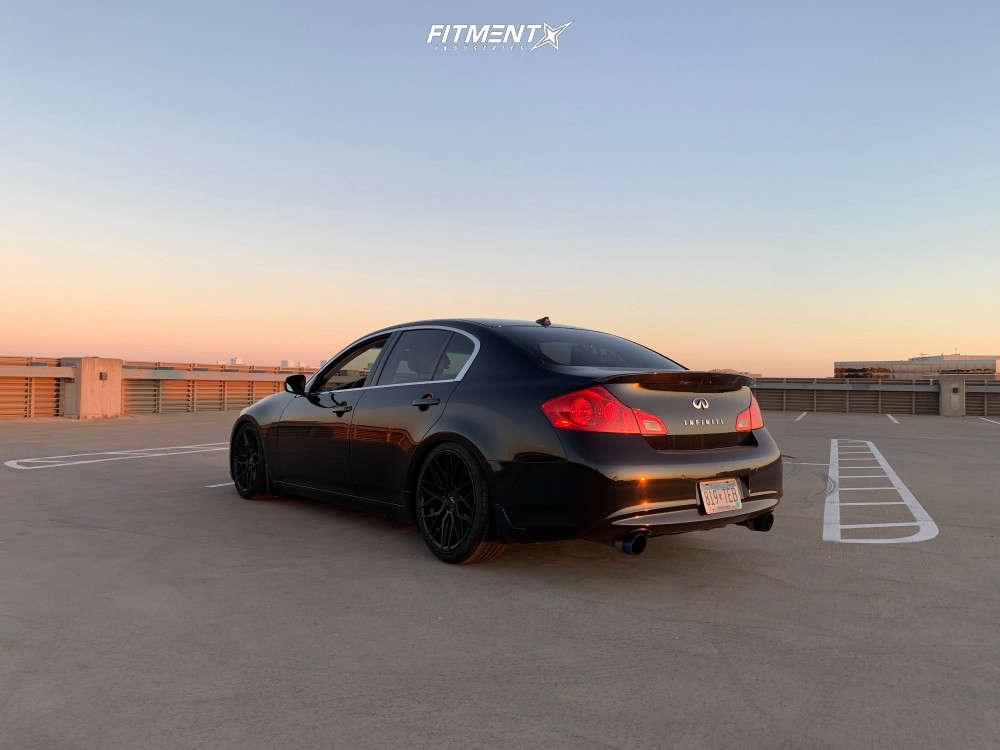 2011 INFINITI G37 X with 19x9.5 Niche Gamma and Continental 245x40 on ...