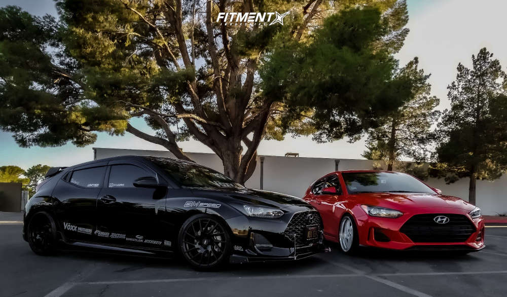 2019 Hyundai Veloster Turbo R-Spec with 18x8 Voxx Falco and Michelin ...