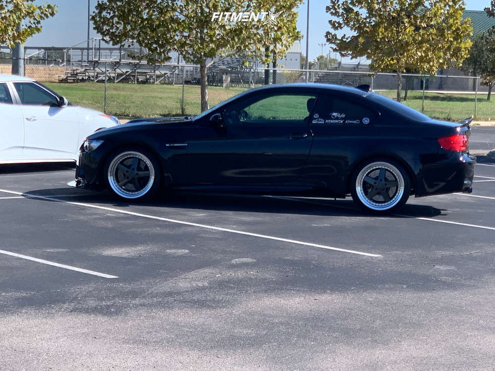 2012 BMW M3 Base with 19x9.5 ESR SR04 and Michelin 245x35 on Lowering ...