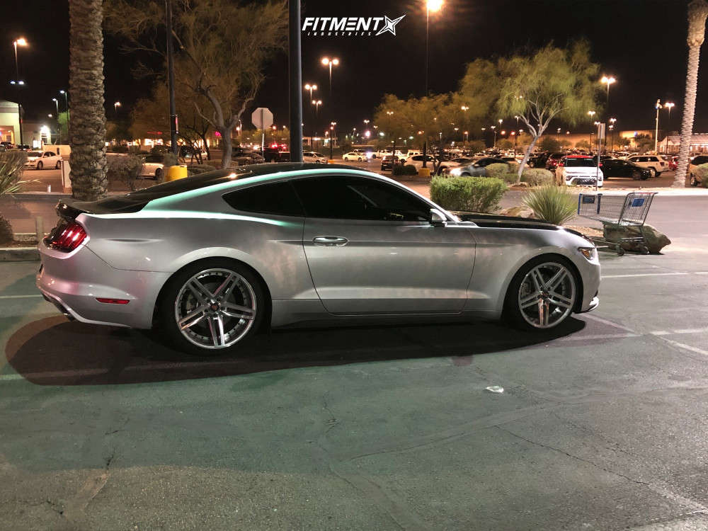 2017 Ford Mustang EcoBoost with 20x8.5 Axe Ex20 and Achilles 225x35 on ...
