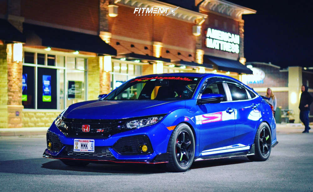2017 Honda Civic Si with 17x8.5 Advan Racing TC2 and BFGoodrich 245x45 ...