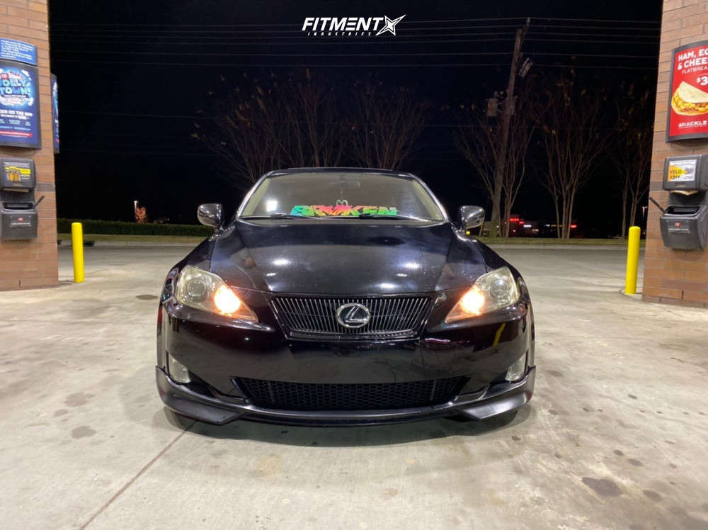 2006 Lexus IS350 Base with 18x8 KMC Km708 and Nitto 225x40 on Air ...