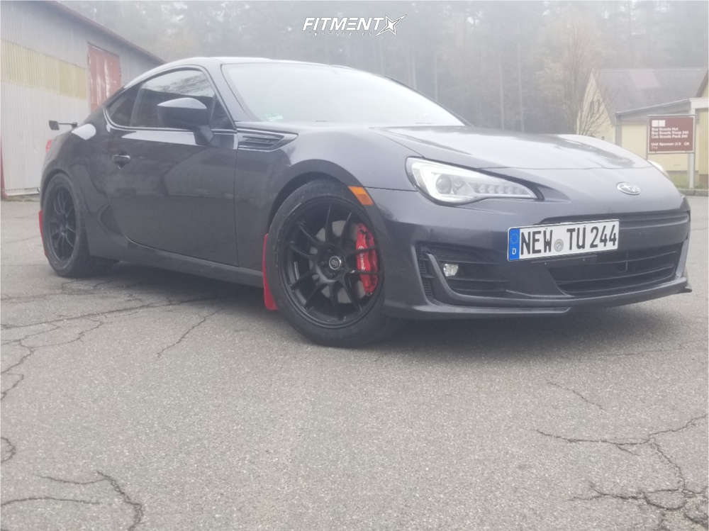 2017 Subaru BRZ Limited with 18x8.5 Enkei Pf01 and General 235x35 on Lowering Springs | 840320 ...