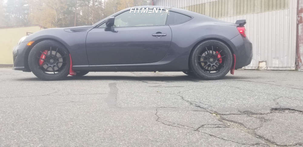 2017 Subaru BRZ Limited with 18x8.5 Enkei Pf01 and General 235x35 on Lowering Springs | 840320 ...