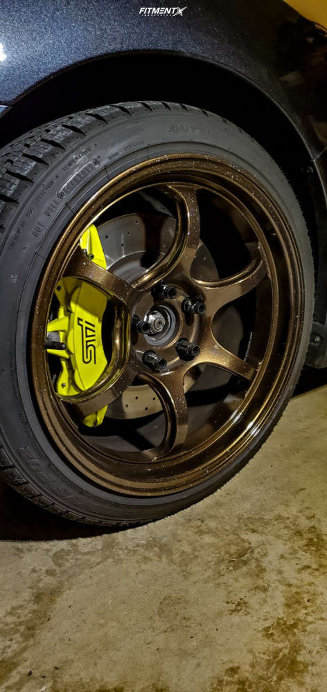 2019 Subaru WRX STI Base with 18x9.5 Advan Racing RG-D2 and Sumitomo ...