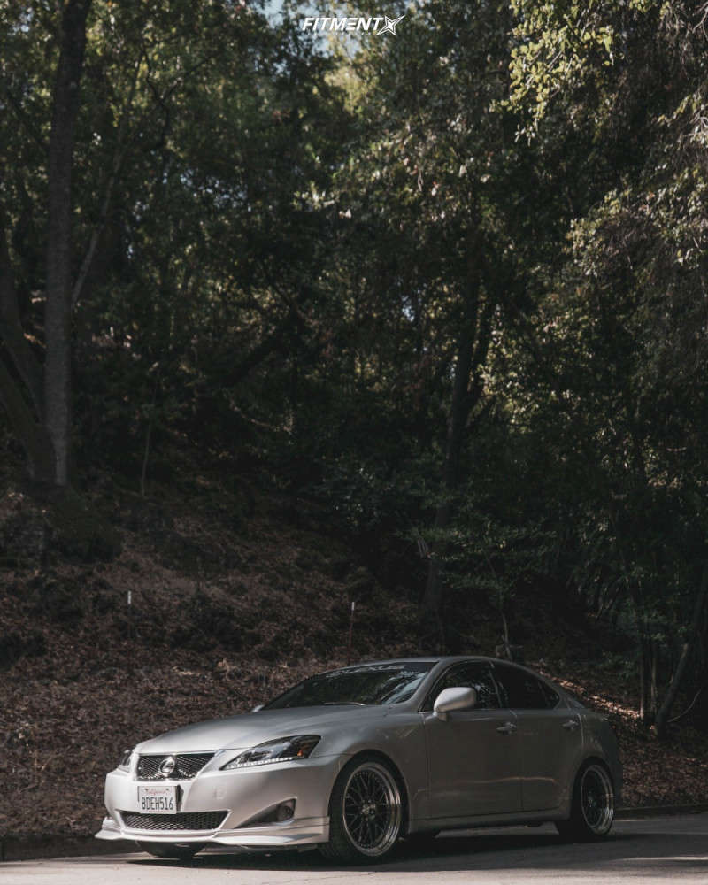 2006 Lexus IS250 4dr Sedan (2.5L 6cyl 6A) with 19x8.5 ESR Sr01 and ...