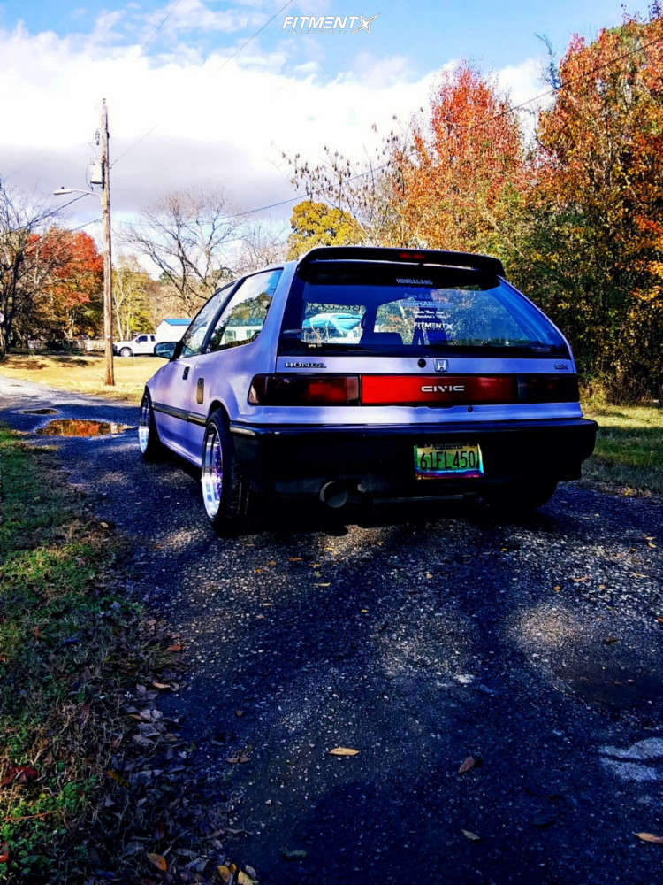 1990 Honda Civic DX with 16x8 JNC 31 and Nankang 205x45 on Lowering ...