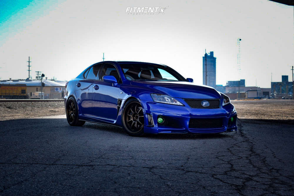 2008 Lexus IS F 4dr Sedan (5.0L 8cyl 8A) with 19x9.5 Work D9r and ...