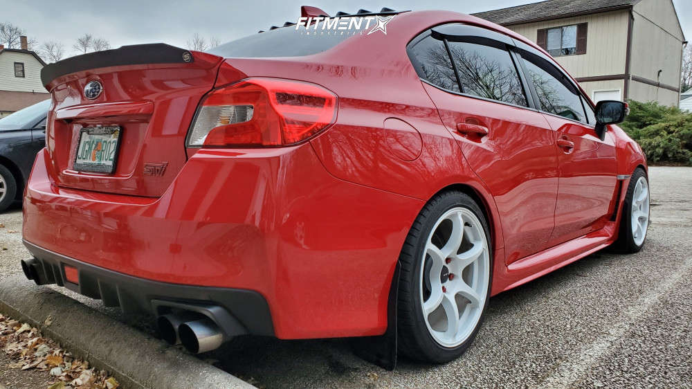 2017 Subaru WRX STI Base with 18x9.5 AVID1 AV26 and Achilles 255x35 on Lowering Springs | 846961 ...