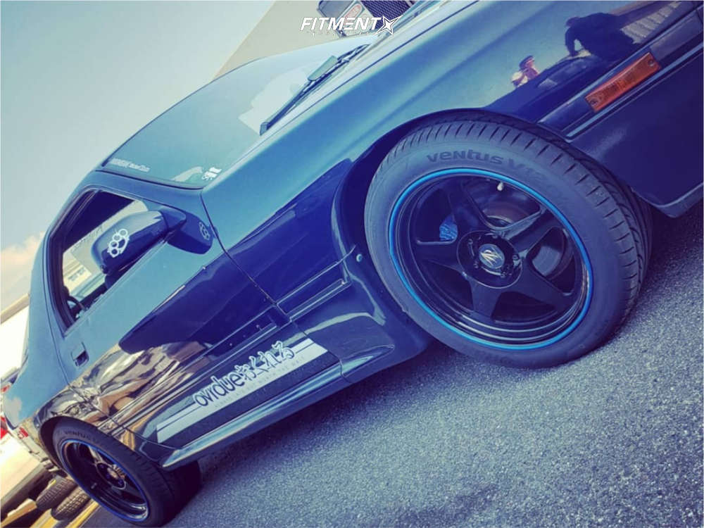 1991 Mazda RX-7 Turbo with 17x8 Desmond Regamaster and Hankook 235x45 ...