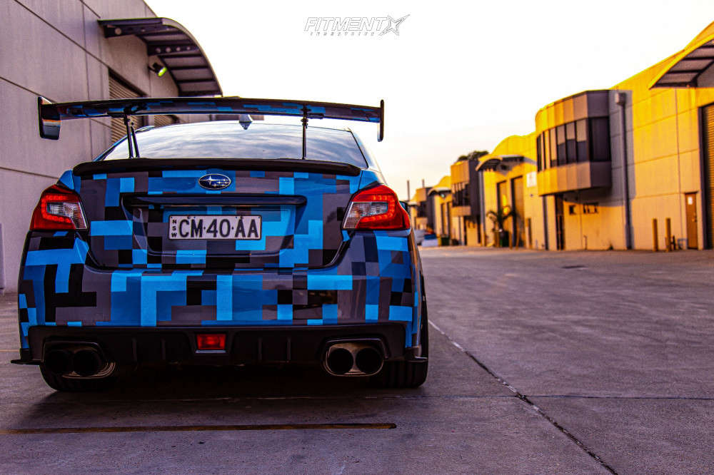 2015 Subaru WRX Base with 18x9.5 AME Tracer TM-02 and Bridgestone ...