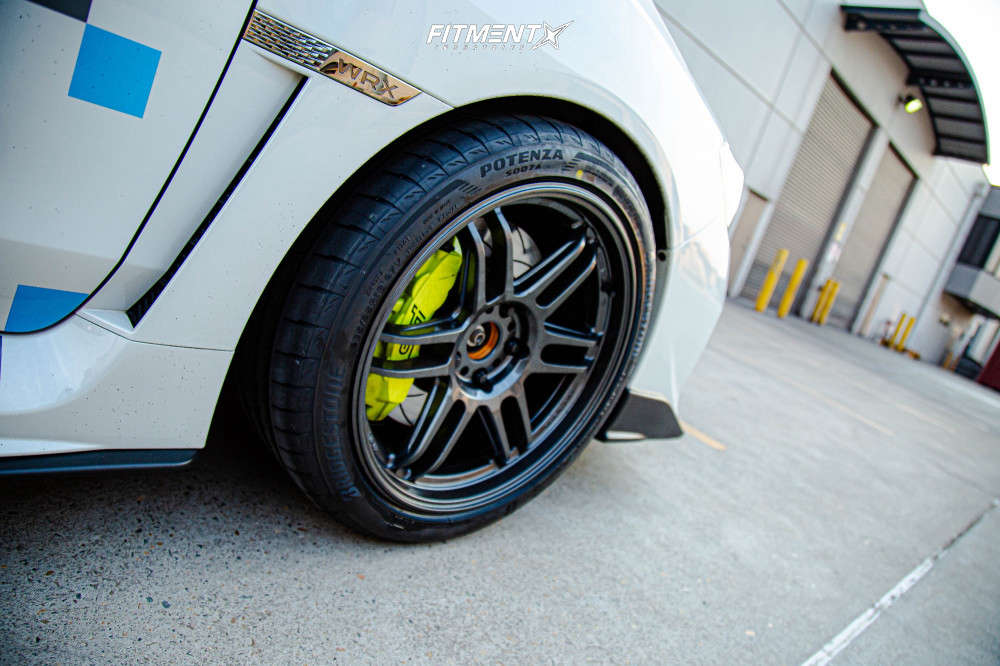 2015 Subaru WRX Base with 18x9.5 AME Tracer TM-02 and Bridgestone 265x35 on Coilovers | 847824 ...
