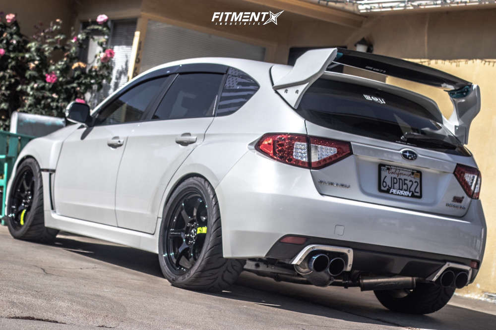 2009 Subaru Impreza WRX STI with 18x9.5 Rays Engineering 57DR and ...