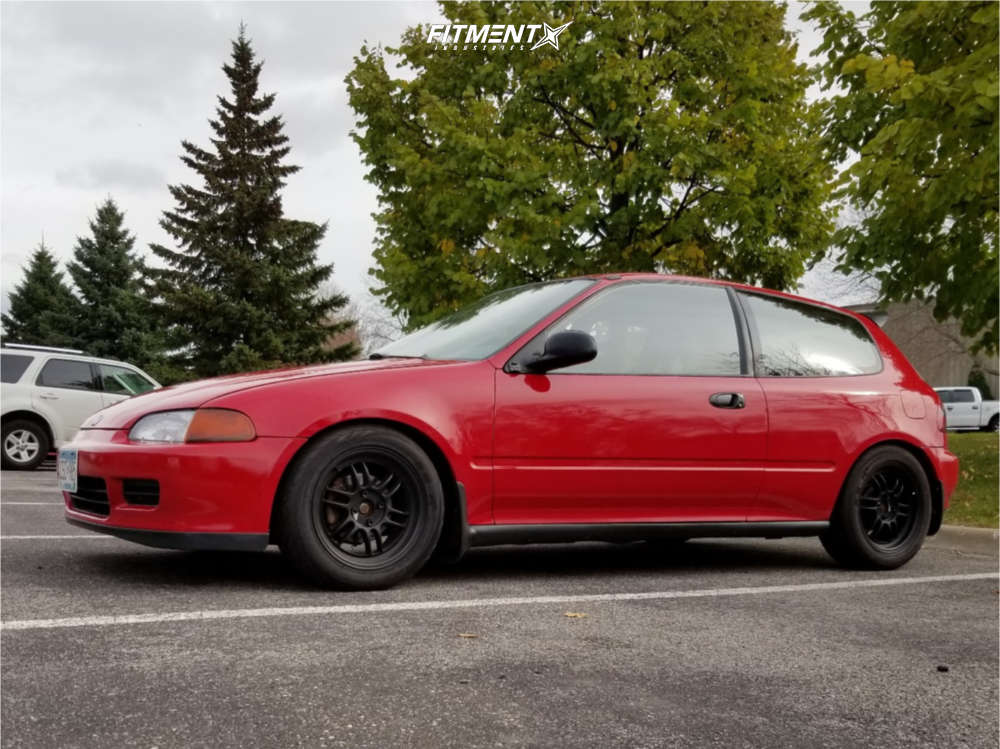 1992 Honda Civic VX with 15x7 Rota Tfs301 and Federal 205x50 on ...