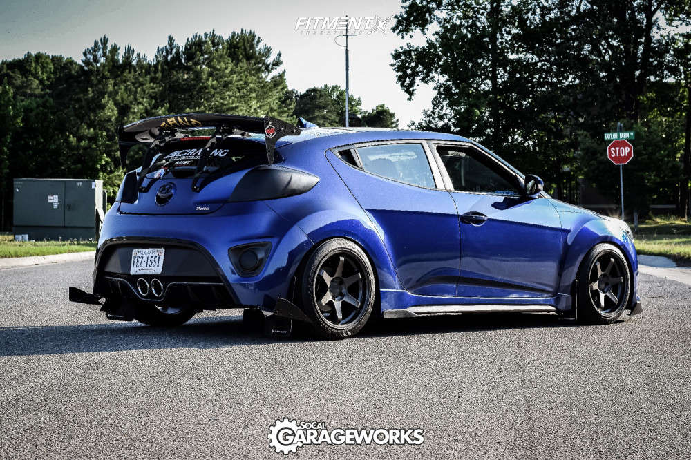 2017 Hyundai Veloster Turbo with 17x9 Varrstoen Es2 and Michelin 235x40 ...