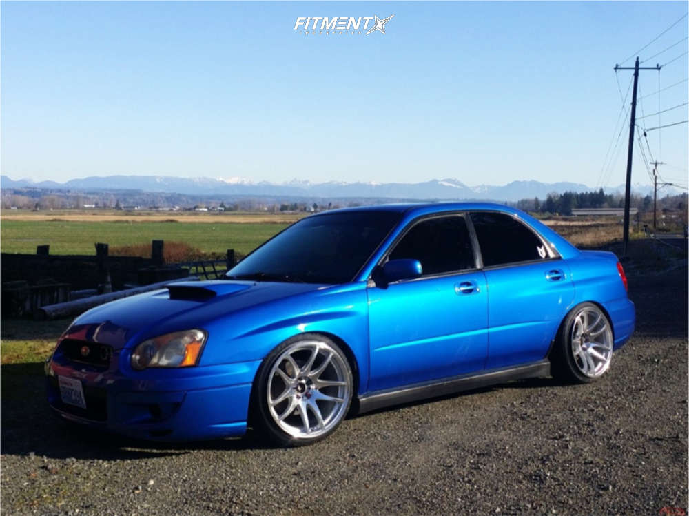 2004 Subaru WRX Base with 18x10.5 ESR Sr08 and Federal 225x35 on ...