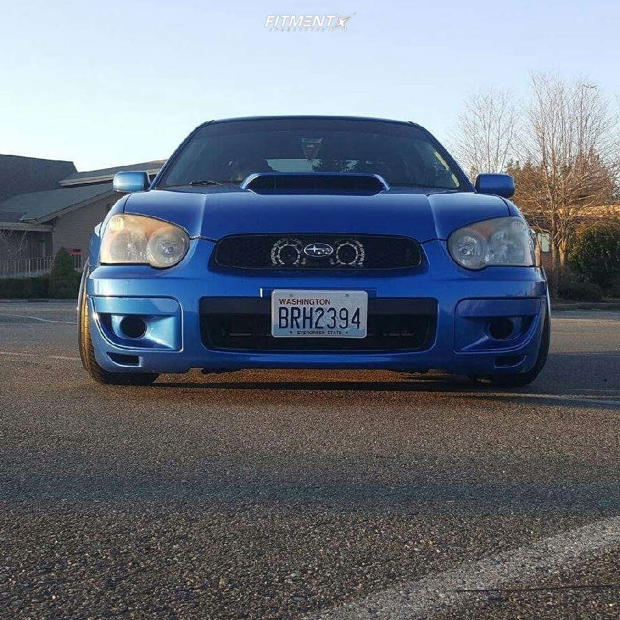 2004 Subaru WRX Base with 18x10.5 ESR Sr08 and Federal 225x35 on ...