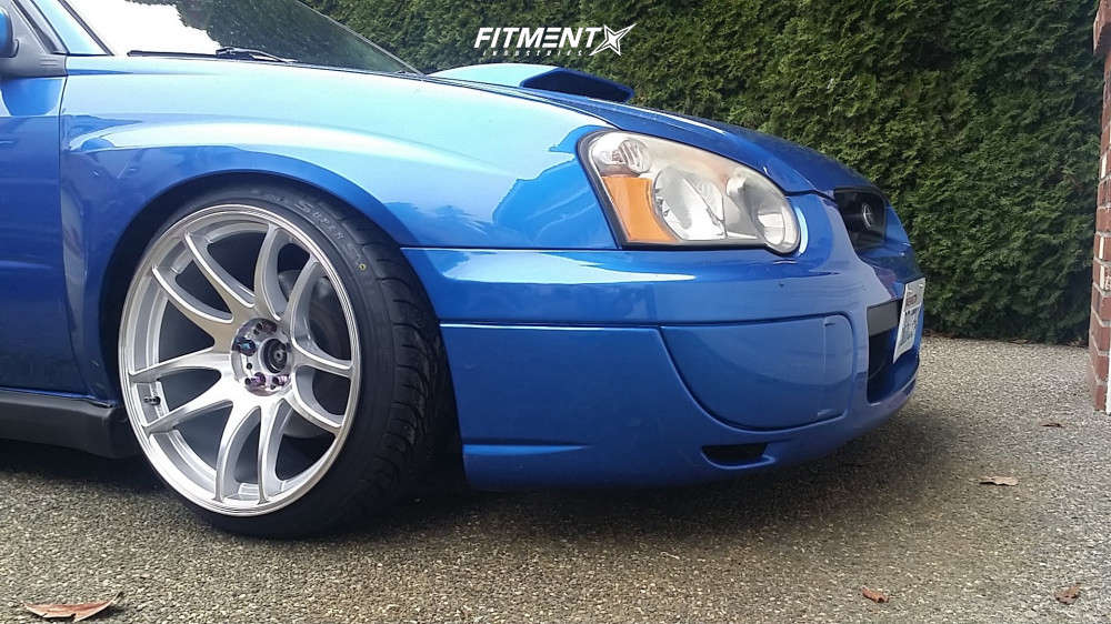 2004 Subaru WRX Base with 18x10.5 ESR Sr08 and Federal 225x35 on ...