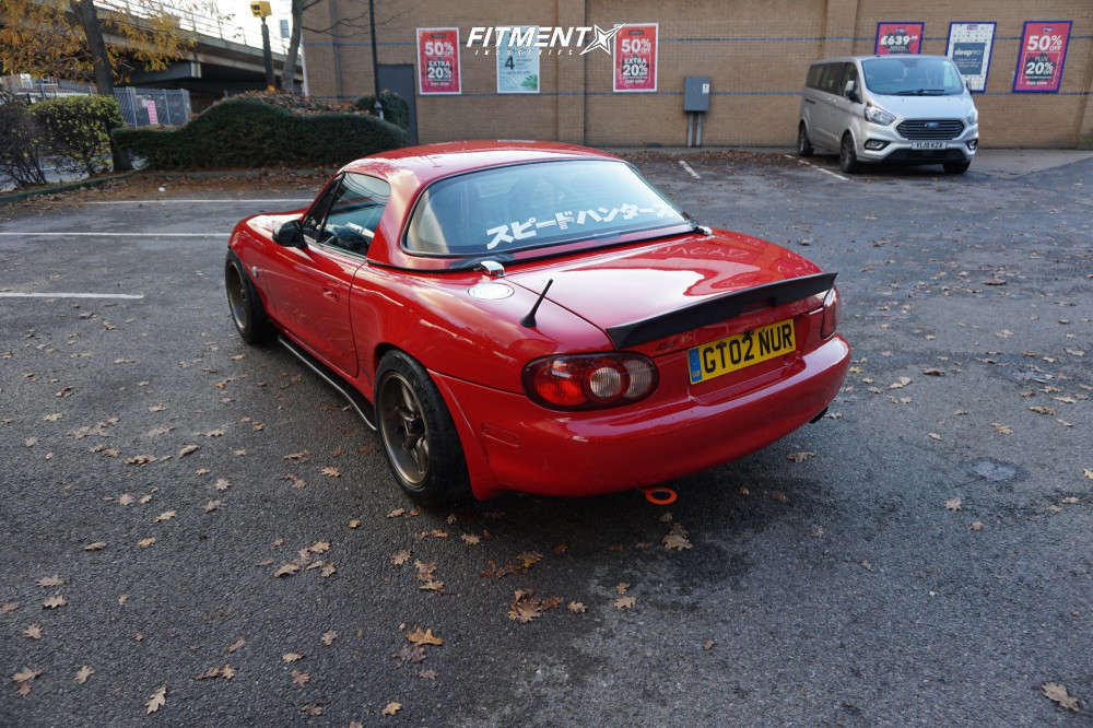 2003 Mazda MX-5 Miata Base with 15x8 Japan Racing Jr19 and Nankang ...