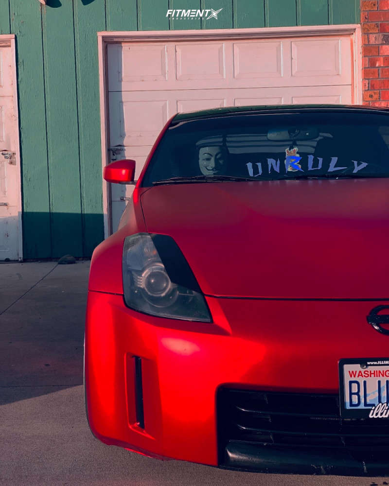 2007 Nissan 350Z Base with 19x9.5 Aodhan Ah02 and Hankook 225x45 on ...