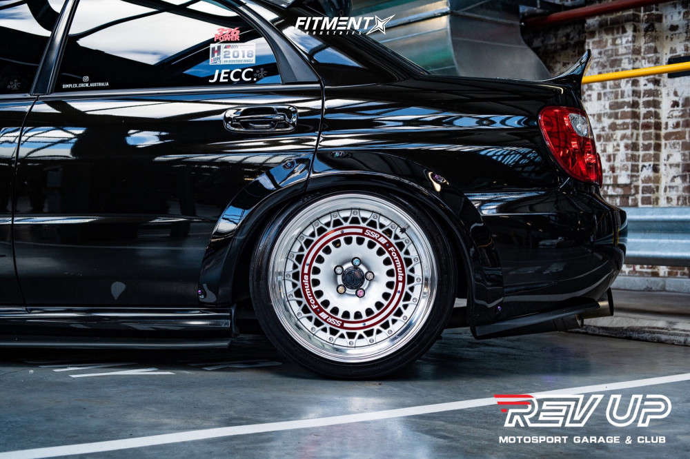 2004 Subaru WRX STI Base with 18x11 SSR Formula Mesh and Nitto 255x35 ...