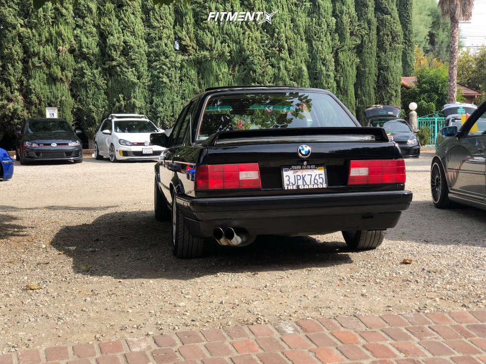 1991 BMW 325i Base with 15x7 Kosei K1 and Yokohama 205x55 on Lowering ...