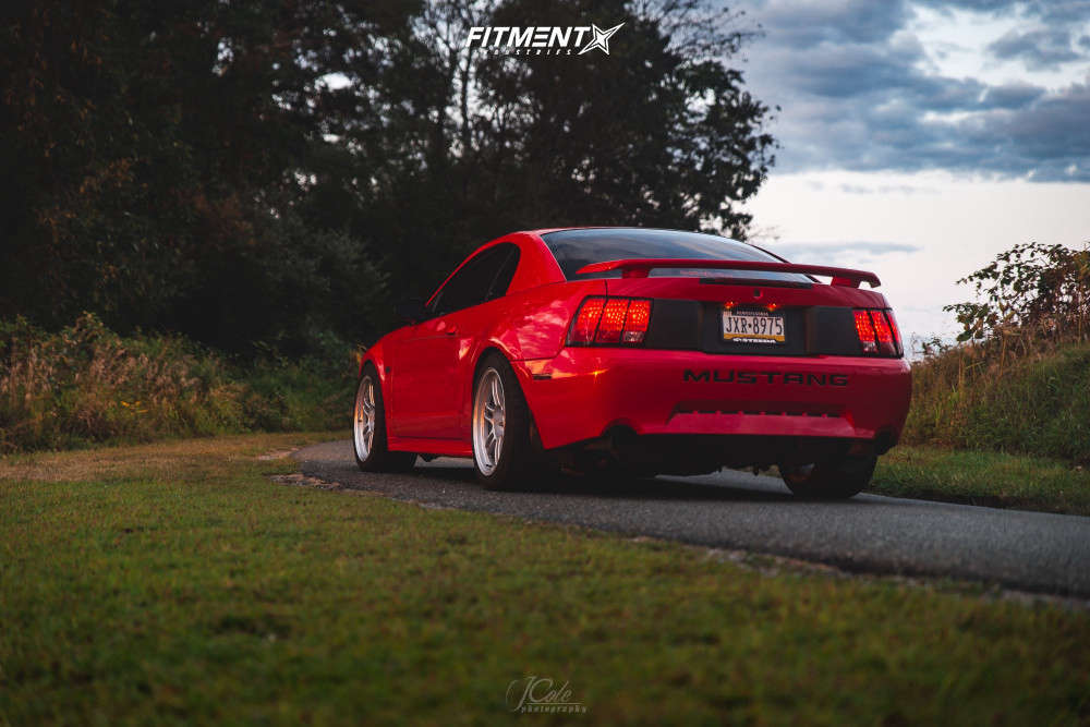 2002 Ford Mustang GT with 18x9.5 Enkei RPF1 and Nitto 275x35 on ...