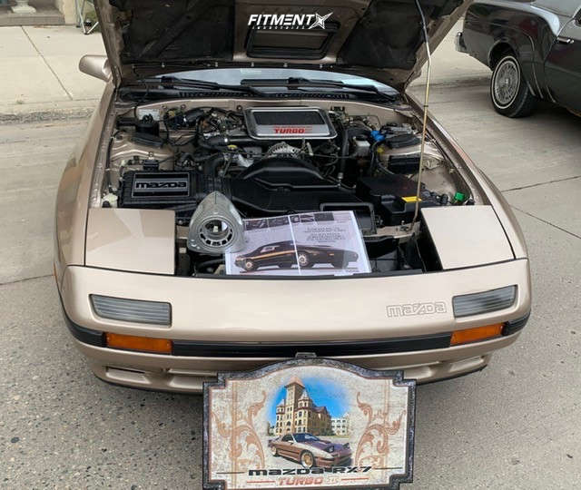 1987 Mazda RX-7 Turbo with 17x8.5 JNC JNC005 and Federal 215x45 on ...