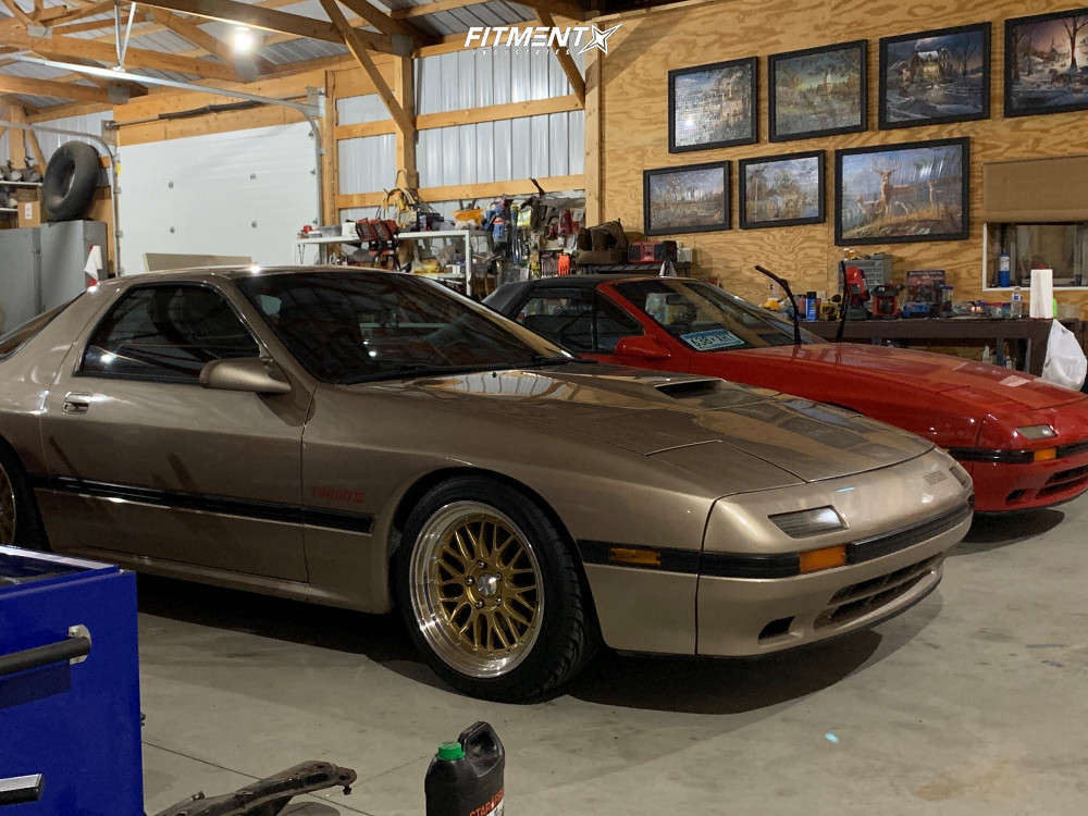 1987 Mazda RX-7 Turbo with 17x8.5 JNC JNC005 and Federal 215x45 on ...