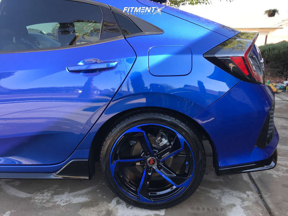 2018 Honda Civic Sport with 18x8 Revolution Racing Rr20 and Falken ...