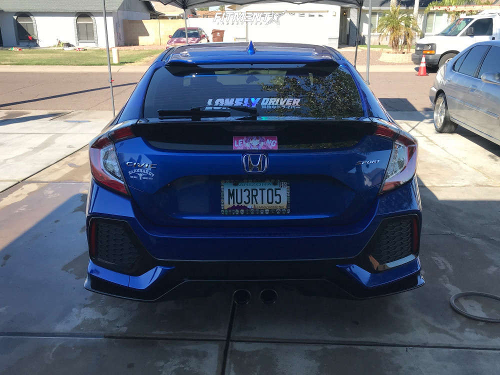 2018 Honda Civic Sport with 18x8 Revolution Racing Rr20 and Falken ...