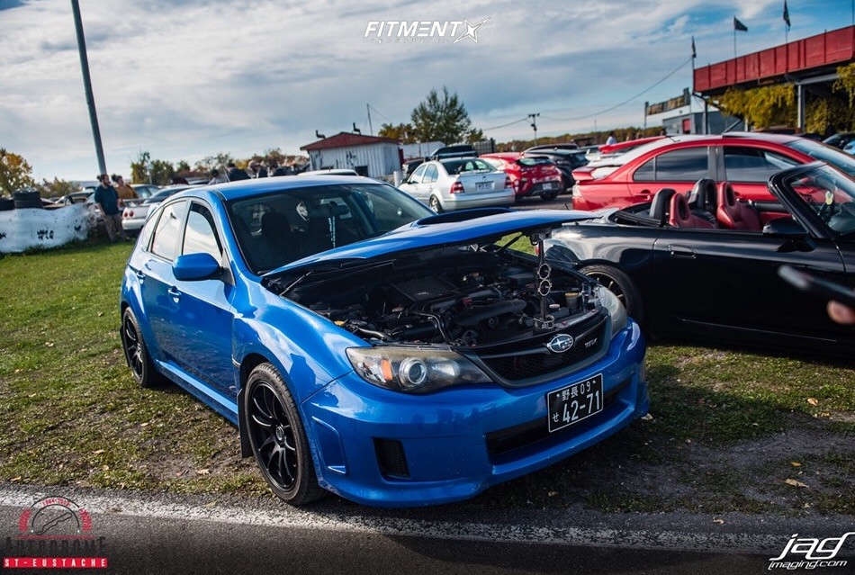 2011 Subaru WRX Base with 18x8.5 RTX Stag and Bridgestone 245x40 on ...