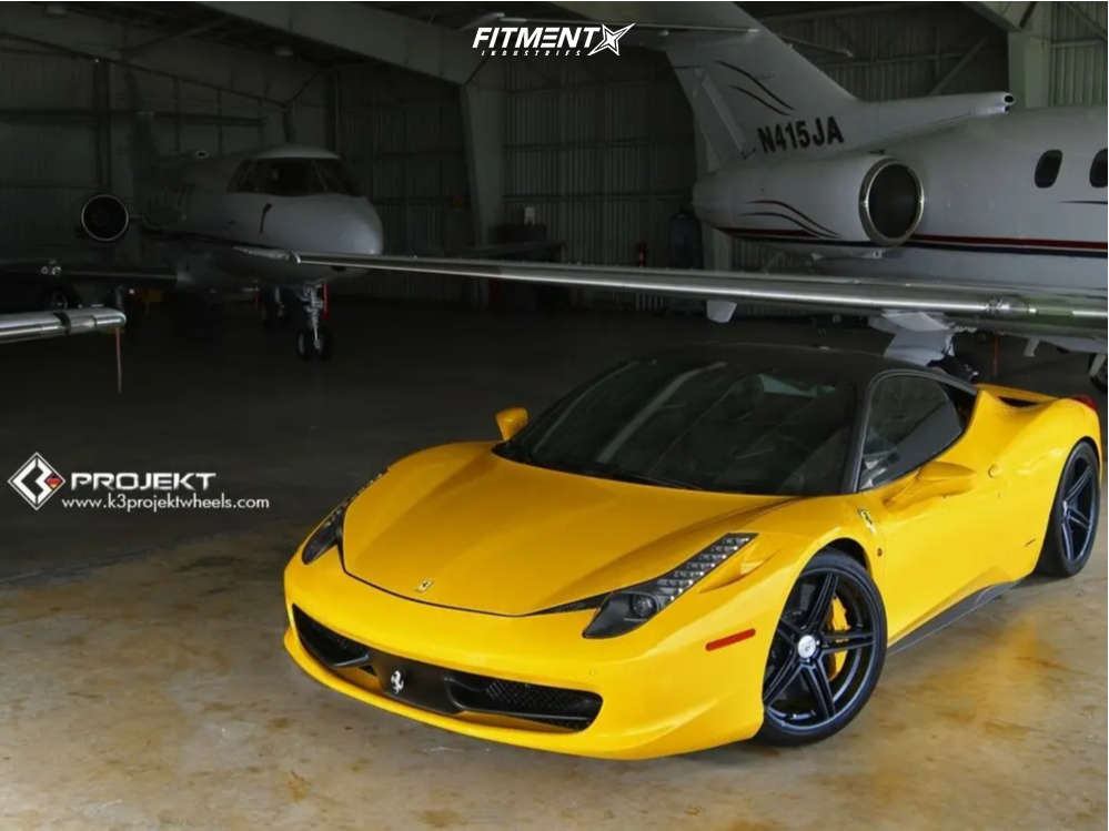 2012 Ferrari 458 Italia Base with 20x9 K3 Projekt F2 and Nitto 245x30 ...