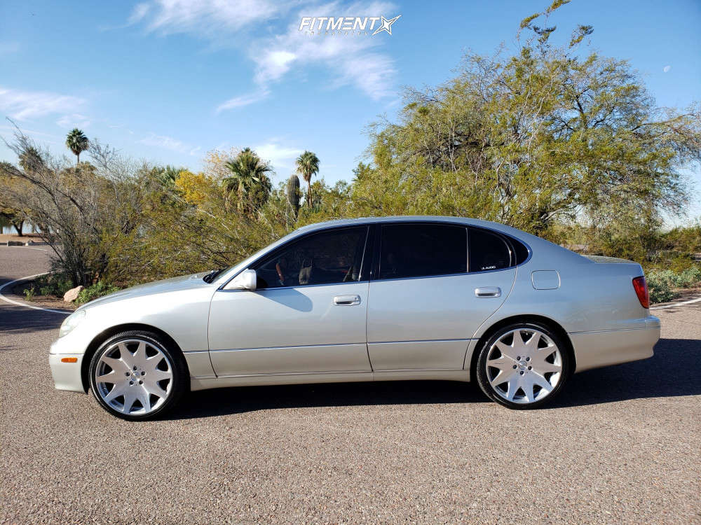 2002 Lexus GS300 Base with 20x8.5 MRR Hr3 and Vogue 245x35 on Stock ...
