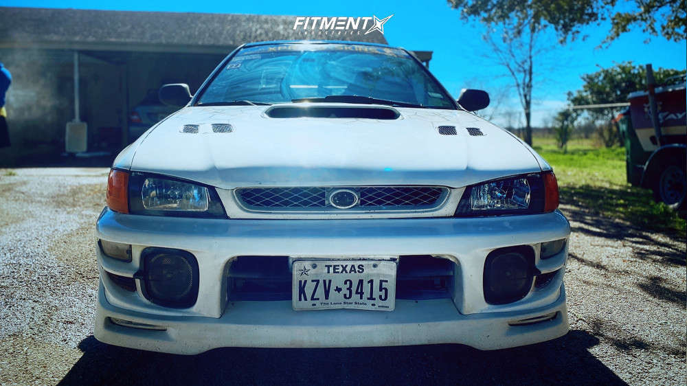 2001 Subaru Impreza RS with 18x9 Cosmis Racing Xt-005r and Michelin ...