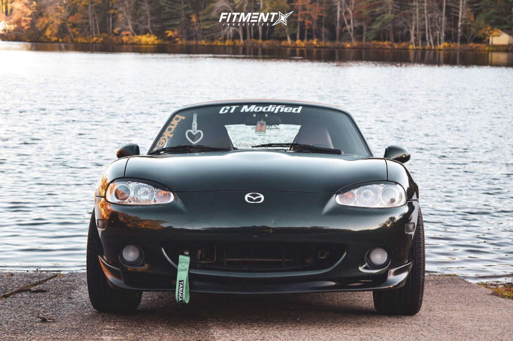 2001 Mazda Miata LS with 16x8 AVID1 AV12 and Nankang 205x50 on Stock ...
