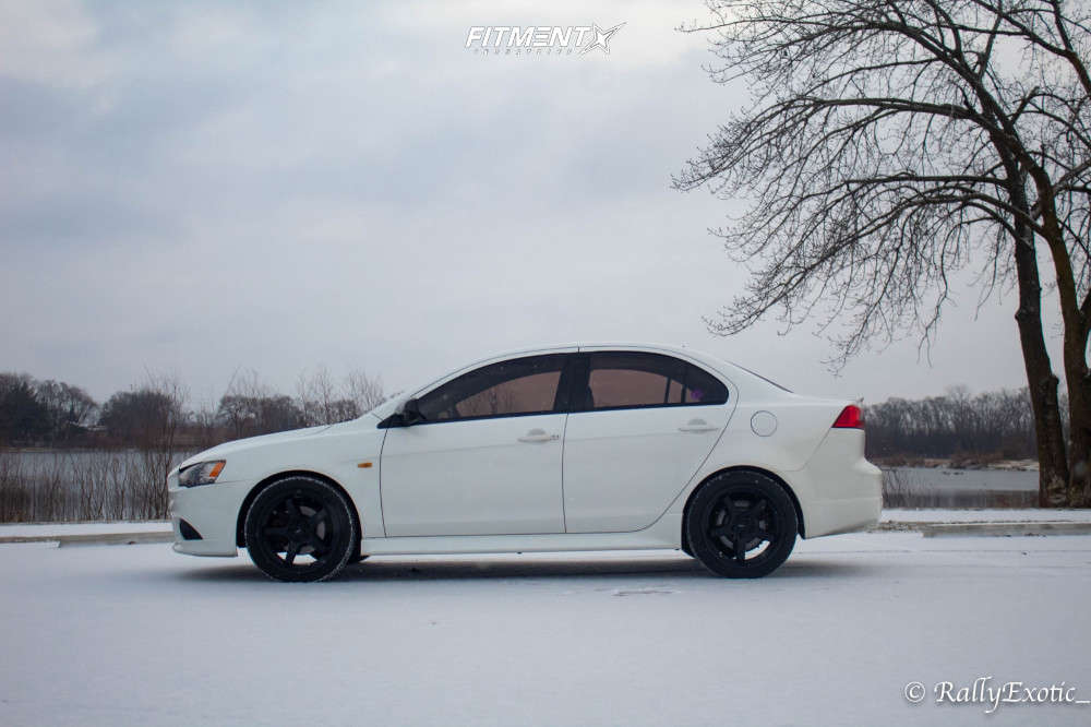 2012 Mitsubishi Lancer Ralliart with 18x8.5 AVID1 AV28 and Firestone ...