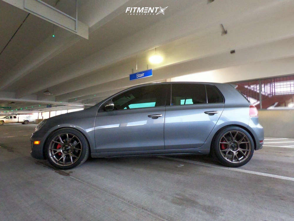 2013 Volkswagen GTI Base with 18x8.5 Konig Ampliform and Continental ...