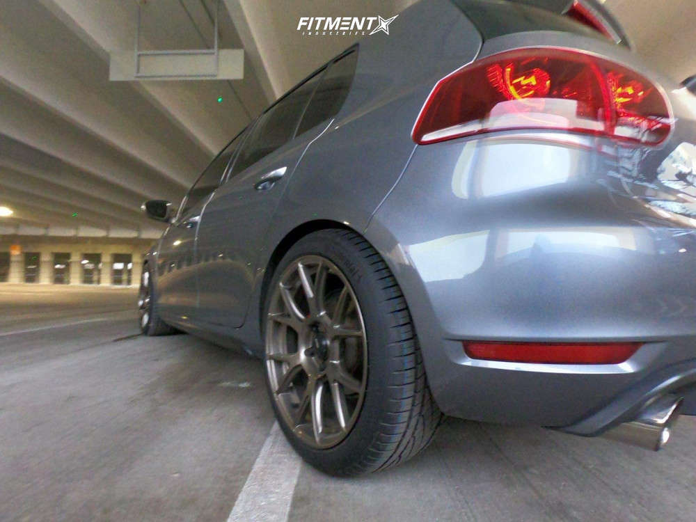 2013 Volkswagen GTI Base with 18x8.5 Konig Ampliform and Continental ...