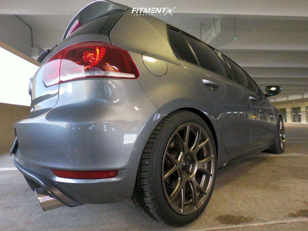 2013 Volkswagen GTI Base with 18x8.5 Konig Ampliform and Continental ...