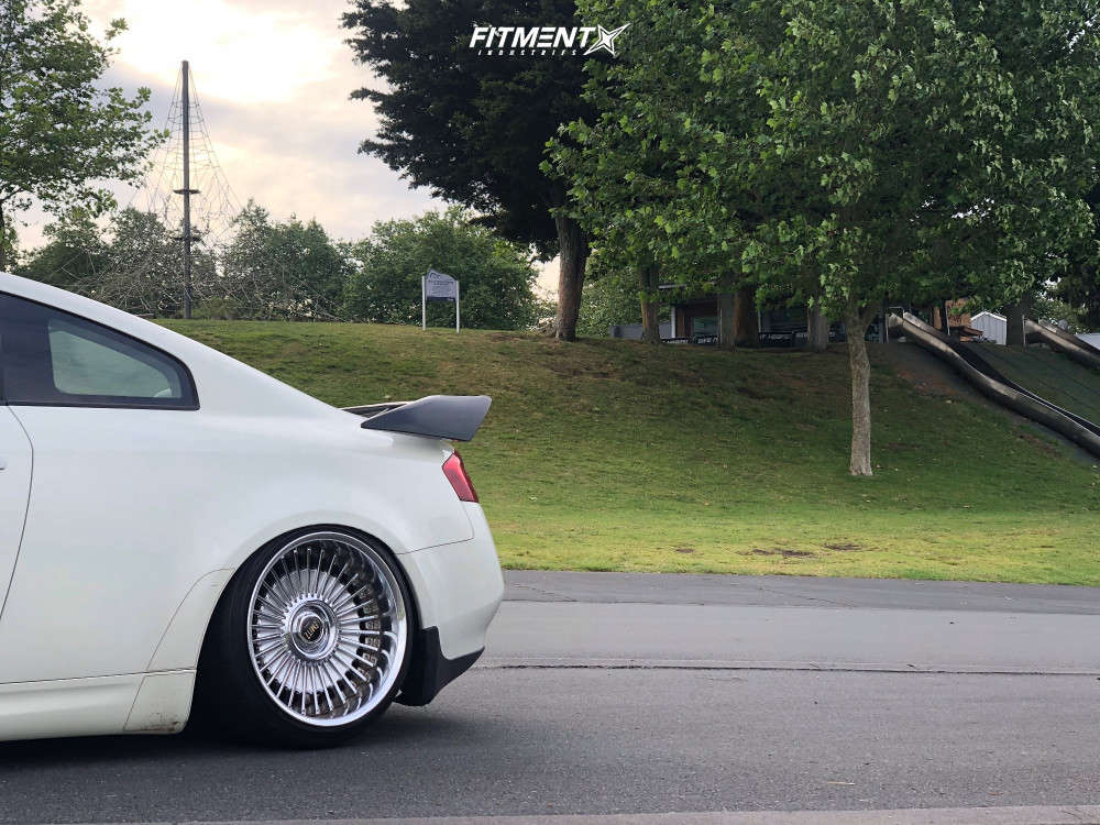 2006 INFINITI G35 2dr Coupe (3.5L 6cyl 6M) with 19x9.5 Work Emitz and ...