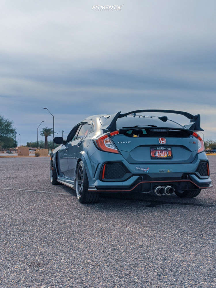 2019 Honda Civic Type R with 18x9.5 Volk Te37sl and Michelin 255x35 on ...