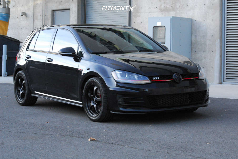 2015 Volkswagen GTI SE with 17x8 Motegi Mr131 and Bridgestone 245x45 on ...