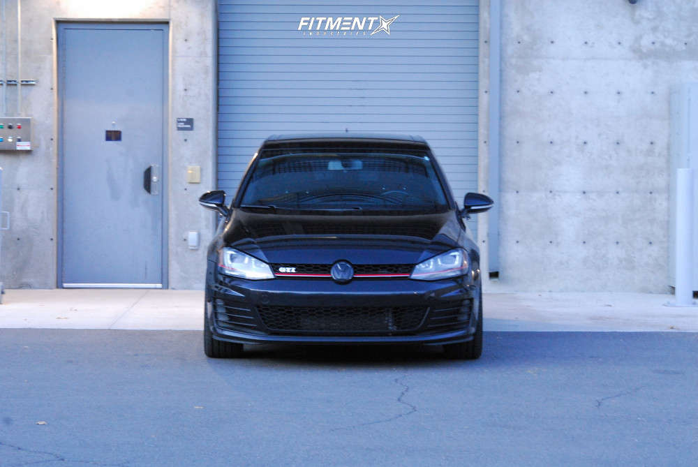 2015 Volkswagen GTI SE with 17x8 Motegi Mr131 and Bridgestone 245x45 on ...