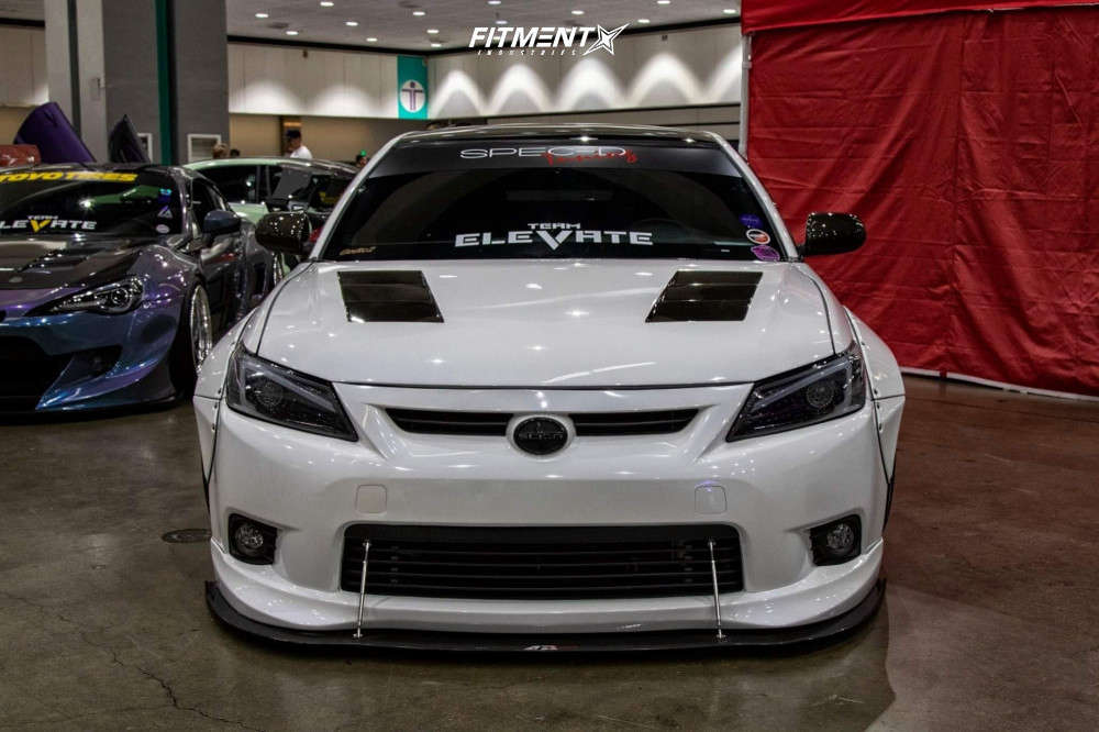 2012 Scion TC Base with 18x11 Cosmis Racing XT-006R and Accelera 235x45 ...